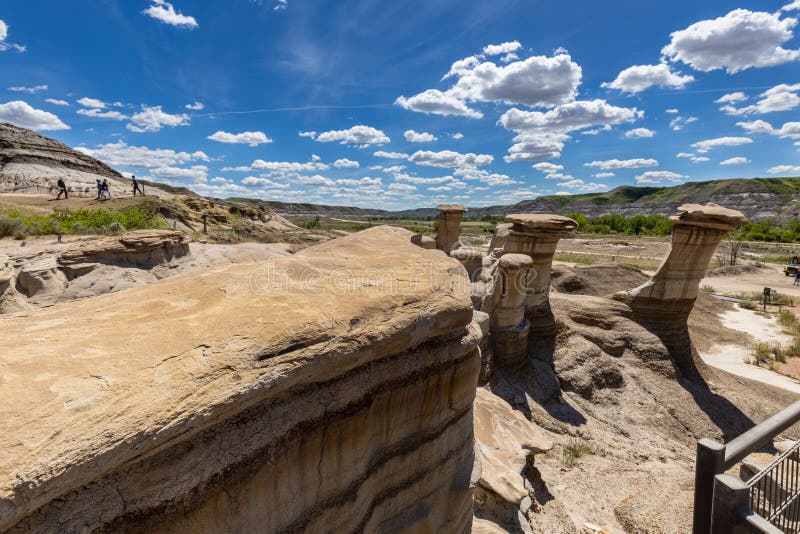 Hoodoos of Alberta by Drumheller in Canada Stock Image - Image of ...