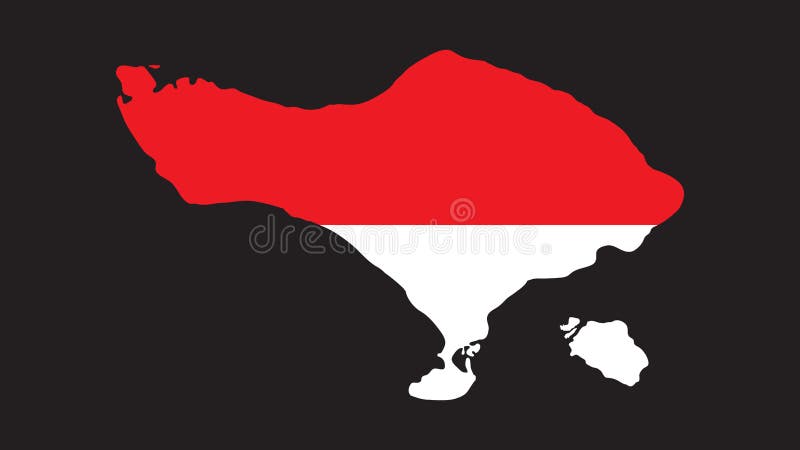 Vlag Het Eiland Van Van Bali, Indonesië De Vlag Van Bali, Wapenschild ...
