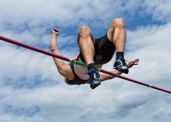 Hoogspringen stock afbeelding. Image of hoog, mens, sport - 24846787