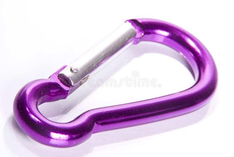 Interlocking Carabiner Hooks Stock Image - Image of interlocking, white ...