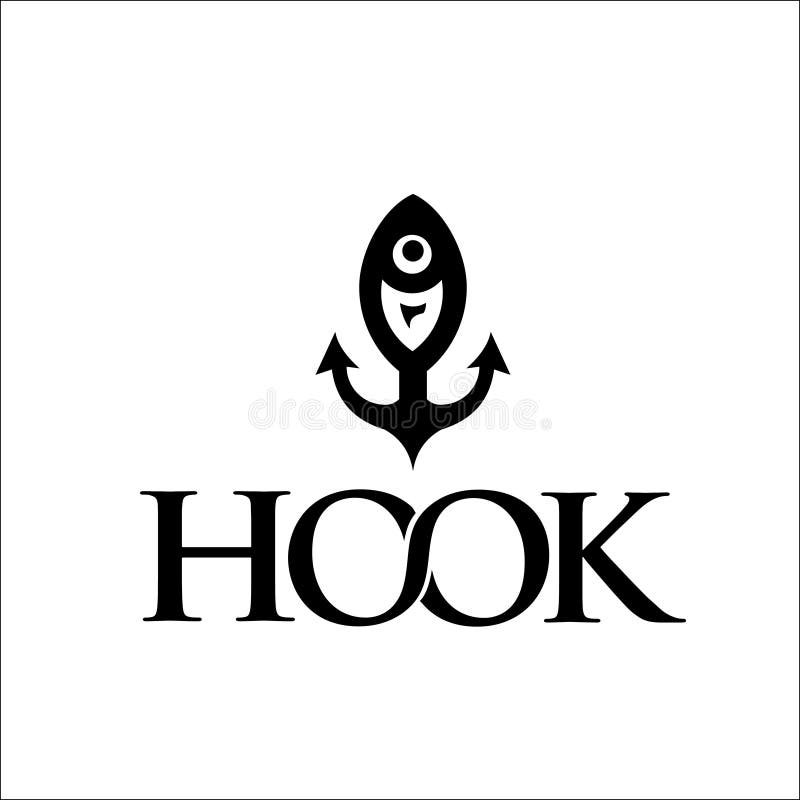 Hook anchor exclusive logo stock vector. Illustration of concept ...