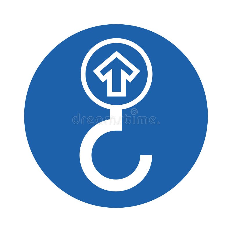 Hook with Arrow Pointing Up. Vector Illustration Decorative Design ...