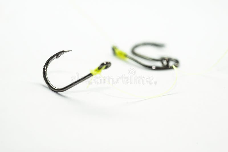 Image of Sharp and Dangerous Fishing Hook Placed Together. Stock Photo ...