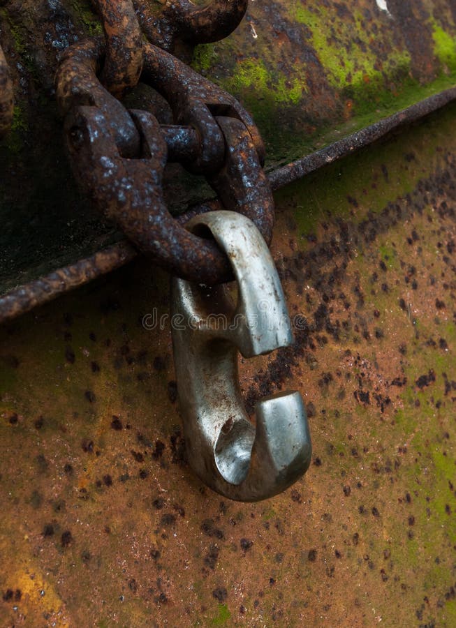 Hook and chain stock image. Image of hook, chain, decay - 47195897