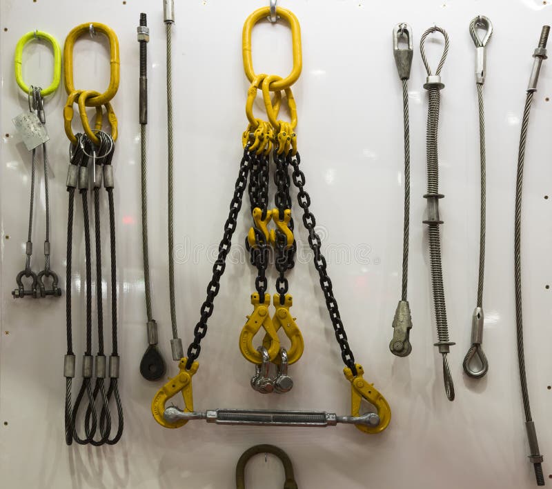 Hook , Chain and Steel Wire Stock Image - Image of iron, industry ...