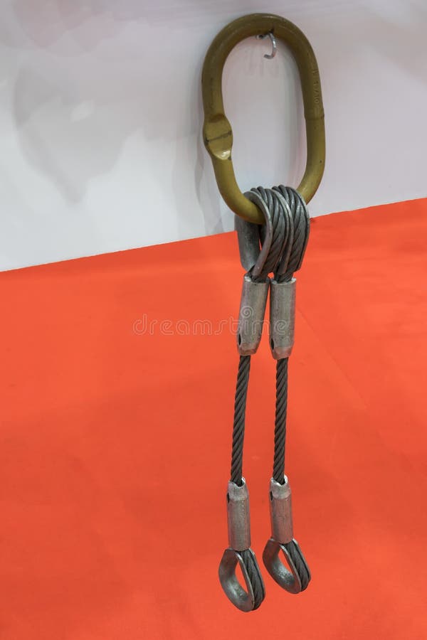 Hook , Chain and Steel Wire Stock Photo - Image of black, equipment ...