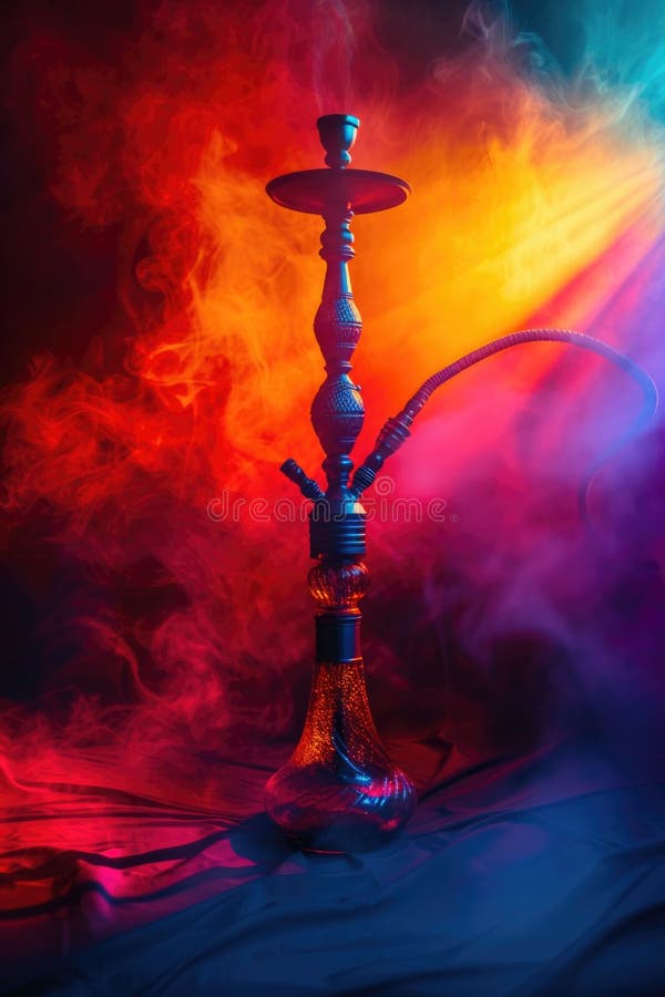 A Hook with Colored Smoke Rising from it. Perfect for Adding a Vibrant ...