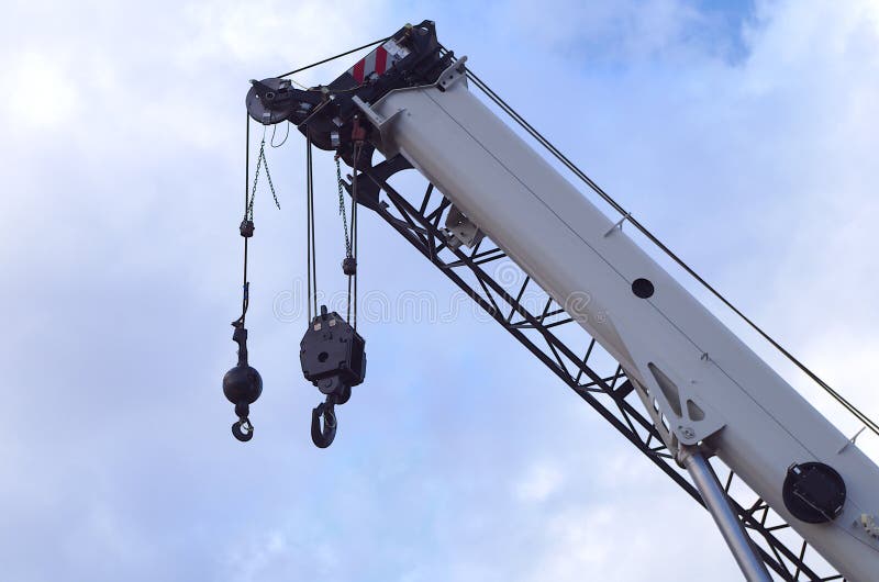 Hook Crane Construction Site Tool Heavy Hoist Machine Stock Photo ...