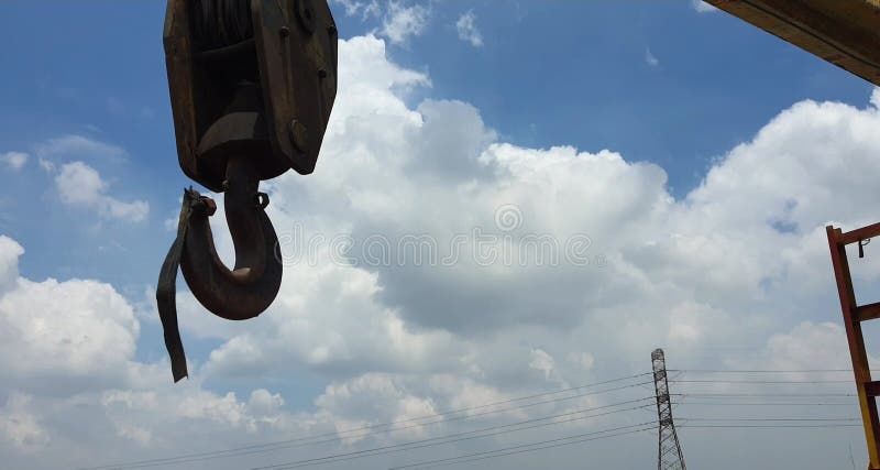 Hook Crane with Head Clevis Type Stock Footage - Video of head ...