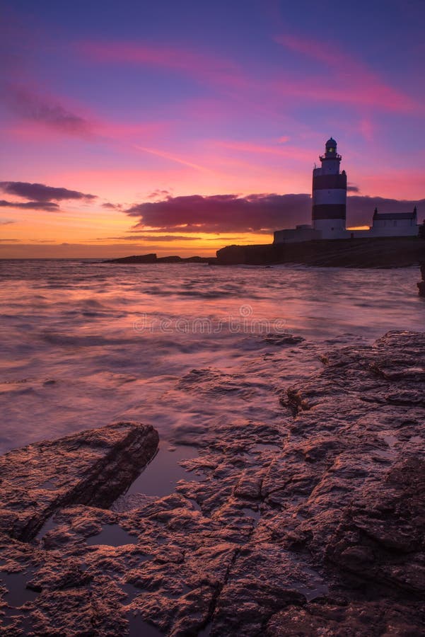 Hook Head Lighthouse stock photo. Image of clouds, gloaming - 81931444