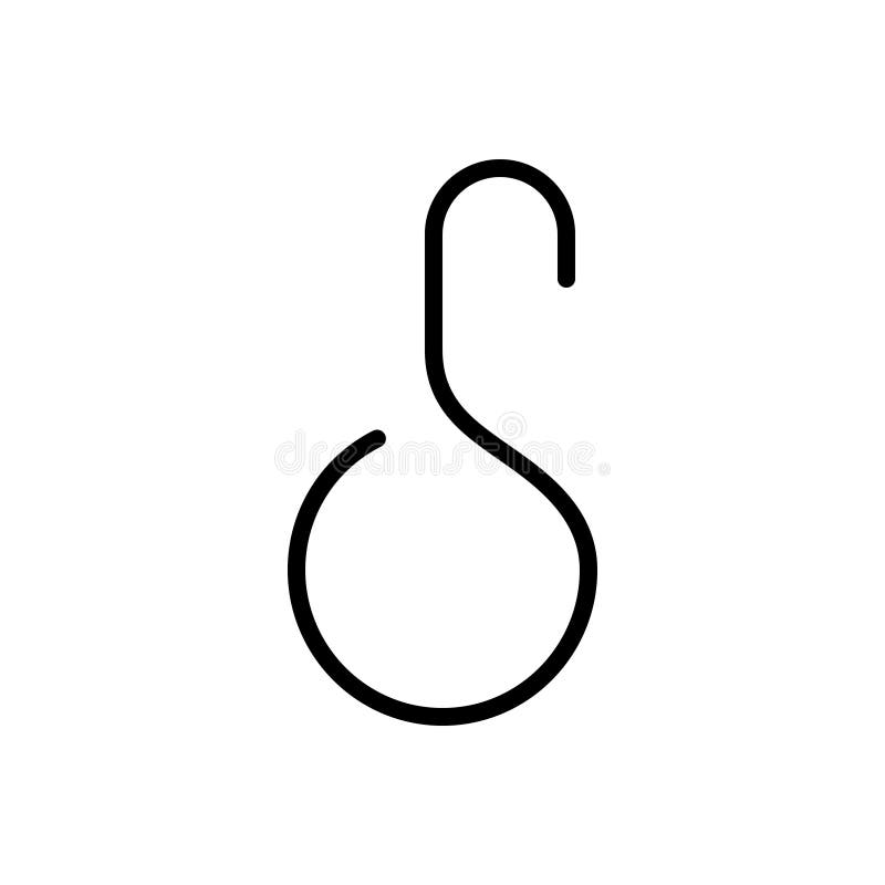 Mix Icon for Hook, Pothook and Hanger Stock Vector - Illustration of ...