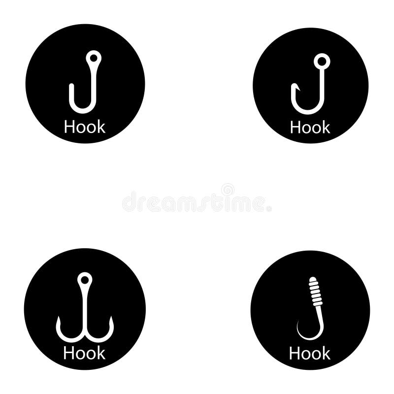Hook icon vector stock vector. Illustration of simple - 289881171