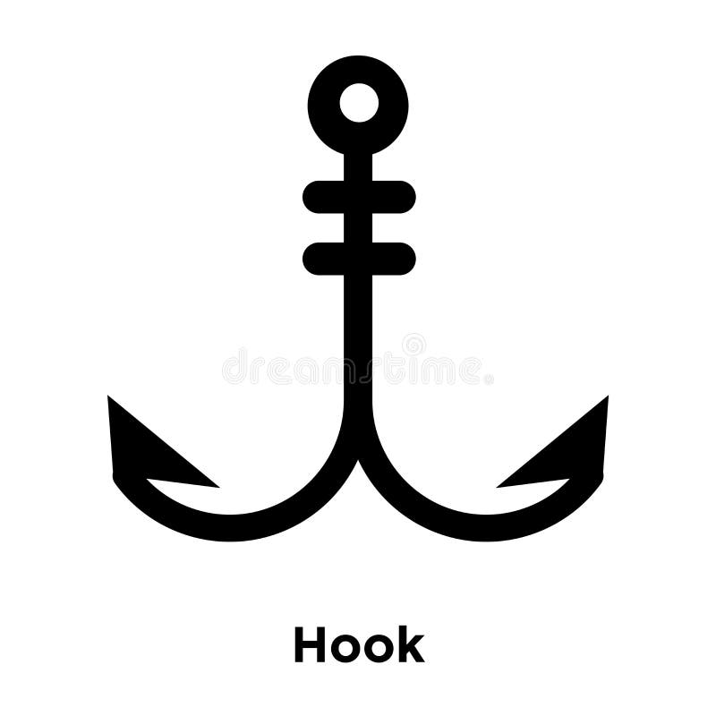 Hook Concept Vector Linear Icon Isolated on Transparent Background ...