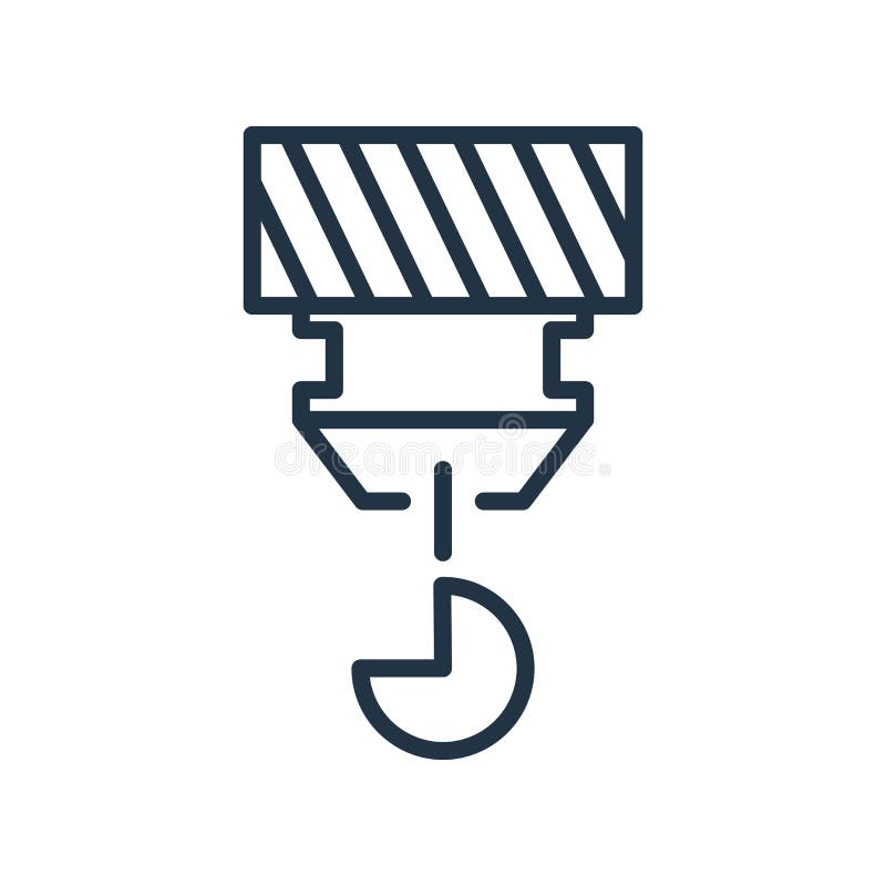 Hook Icon Vector Isolated on White Background, Logo Concept of H Stock ...