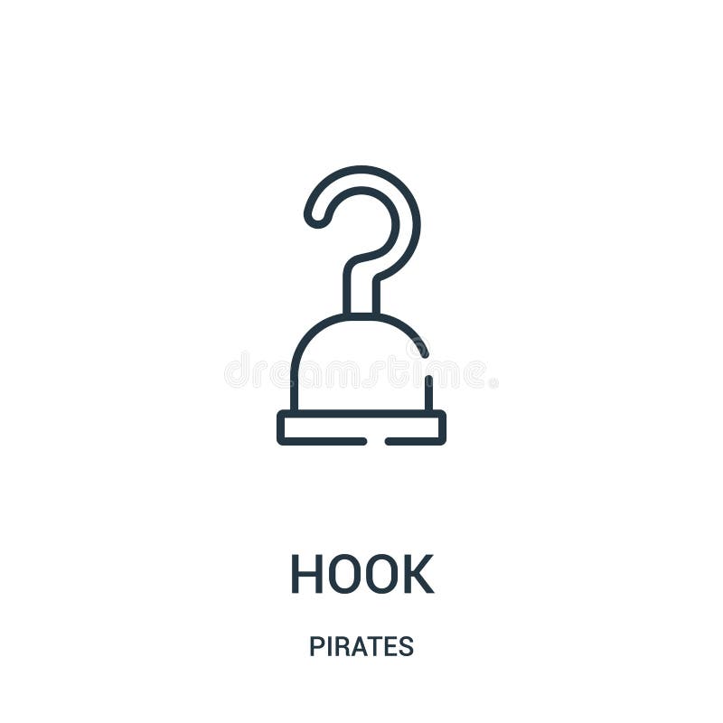 Hook Icon Vector from Pirates Collection. Thin Line Hook Outline Icon ... Hook Icon Vector from Pirates Collection. Thin Line Hook Outline Icon ...