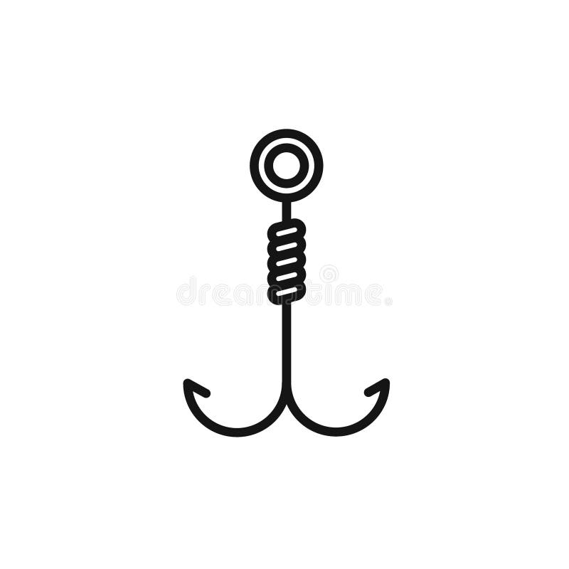 Hook Icon Vector Set Collection for Web Stock Vector - Illustration of ...