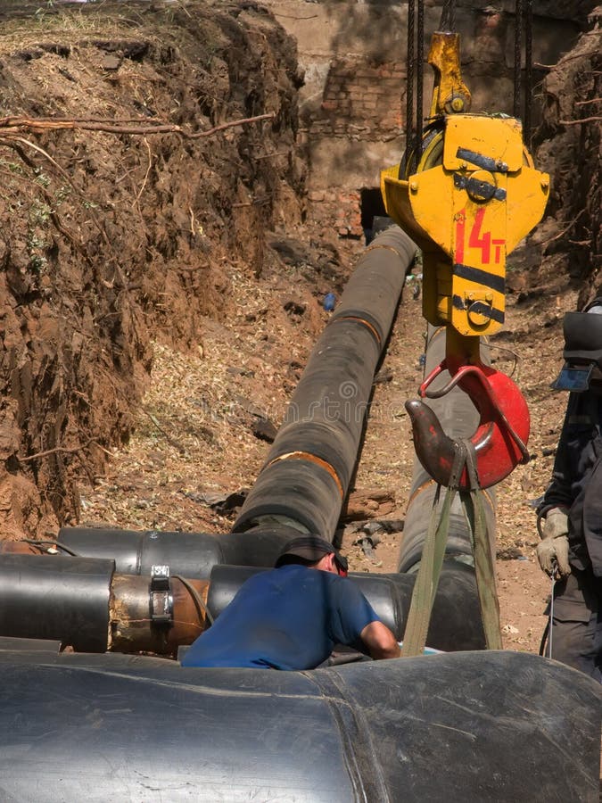 Hook pipes repair stock photo. Image of flora, process - 15578384