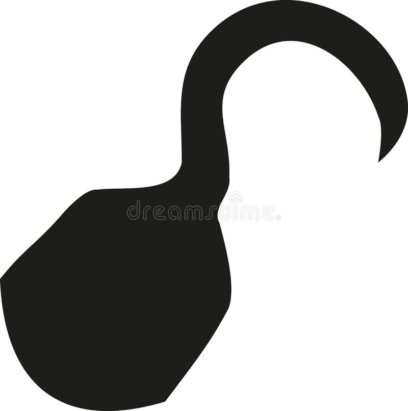 Pirate hook vector stock vector. Illustration of captain - 107102204