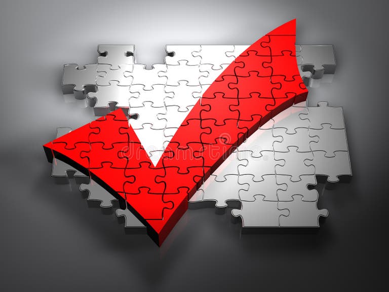 Hook - Puzzle - 3D stock illustration. Illustration of approval - 18921697