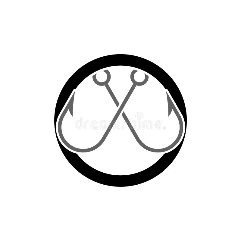 Hook symbol and logo icon stock illustration. Illustration of empty ...