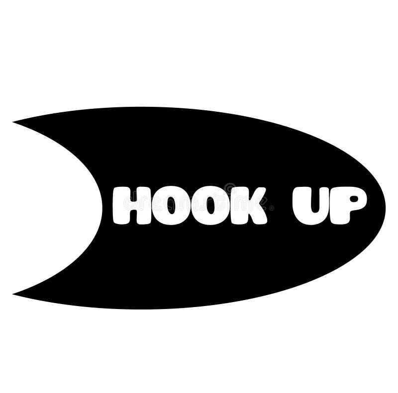 Hook up stamp on white stock vector. Illustration of associate - 124219358