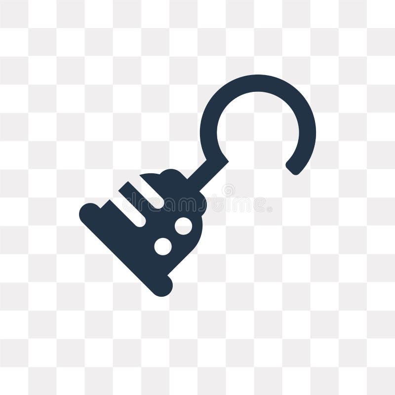Hook Vector Icon Isolated on Transparent Background, Hook Trans Stock ...