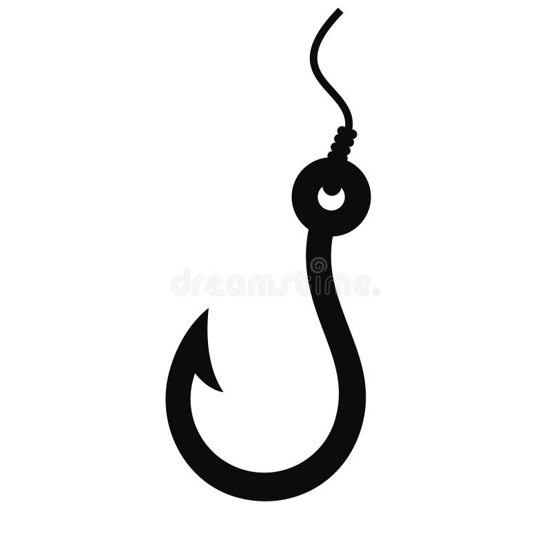 Hook vector icon stock vector. Illustration of string - 342805931