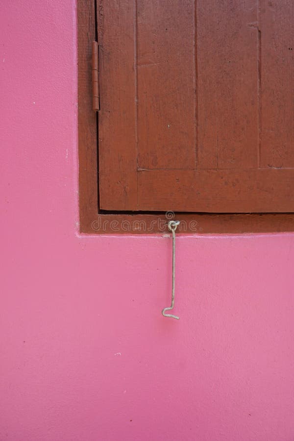 Hook and window stock photo. Image of brown, wall, house - 43093006