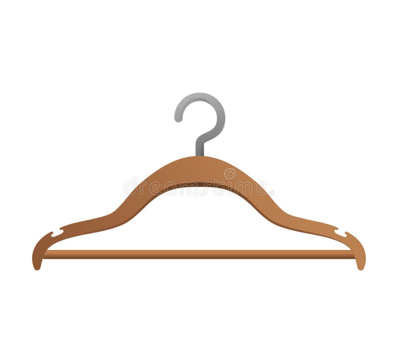 Hook of Wood Icon. Hanger Object Design. Vector Graphic Stock ...