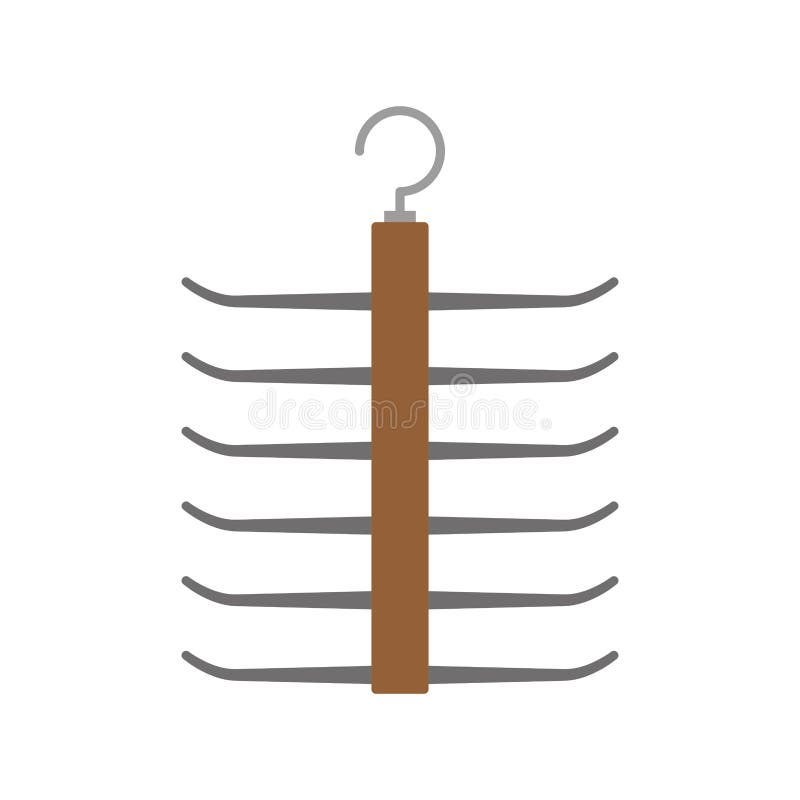 Hook of Wood Icon. Hanger Object Design. Vector Graphic Stock ...