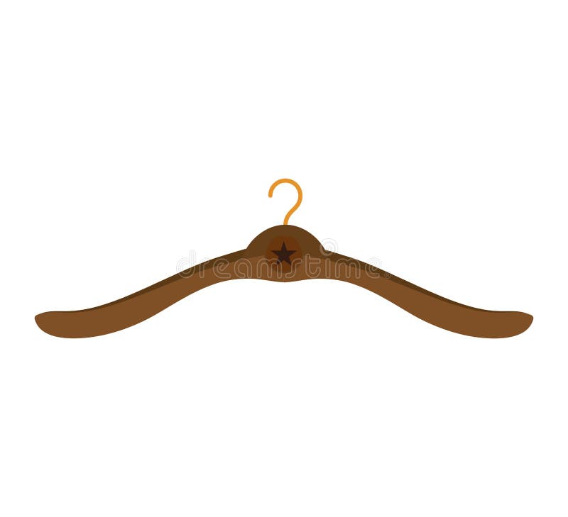 Hook of Wood Icon. Hanger Object Design. Vector Graphic Stock ...