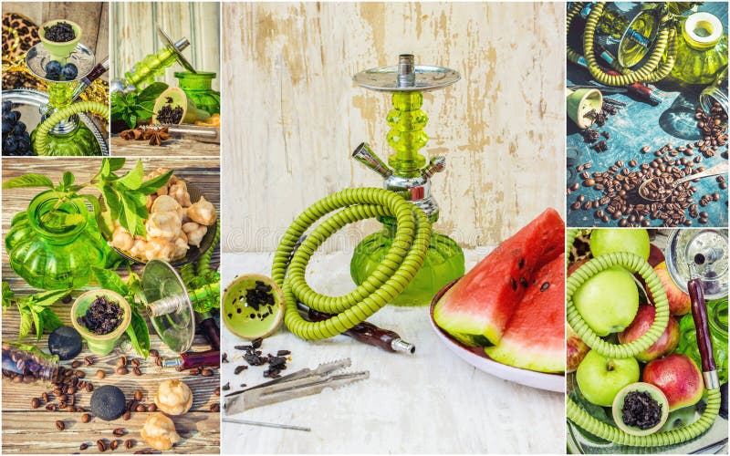 Hookah and Flavored Tobacco. Smoking Stock Image - Image of hookah ...