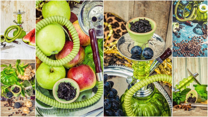 Hookah and Flavored Tobacco. Smoking Stock Photo - Image of fruit ...