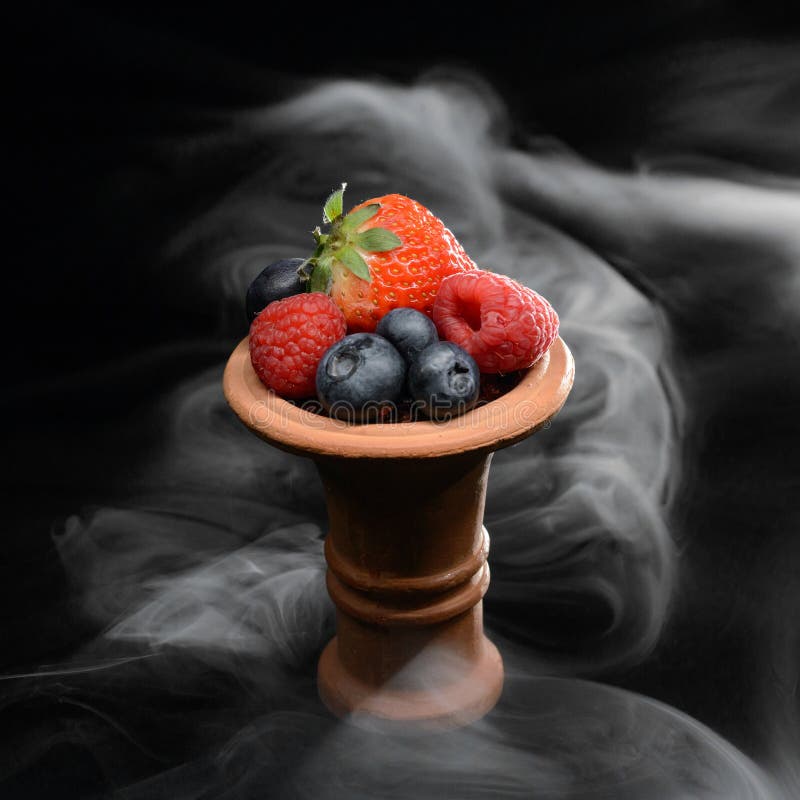 Berry hookah smoke stock photo. Image of luxury, dark - 142571074