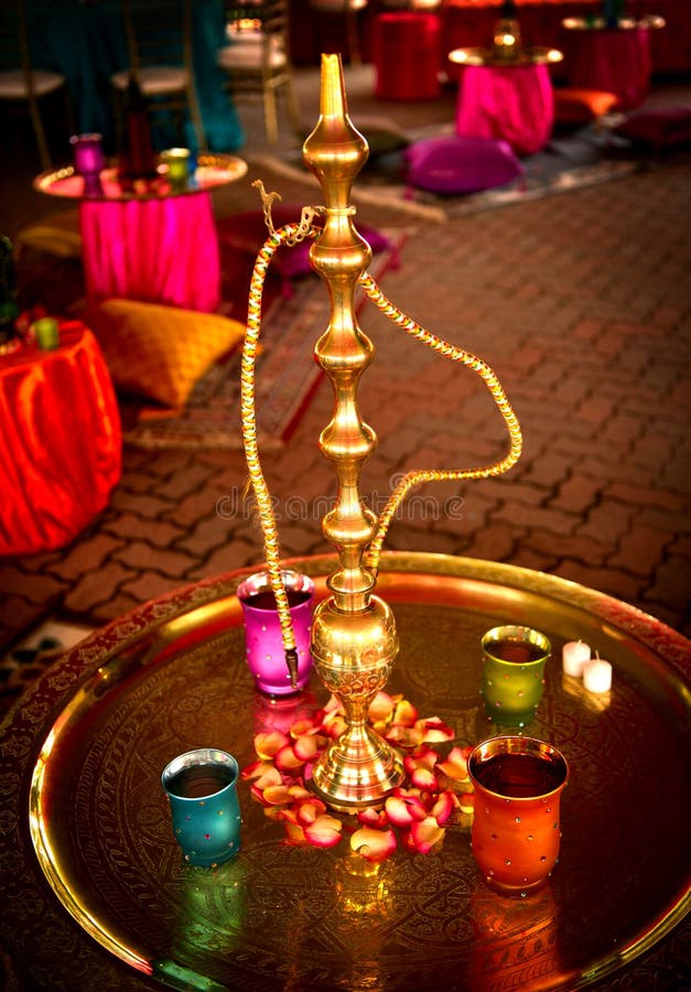 Hookah at Indian Wedding stock photo. Image of lights - 20805956