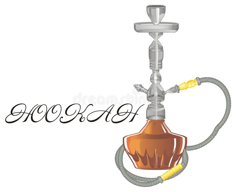 Hookah and letters stock illustration. Illustration of grass - 121372138