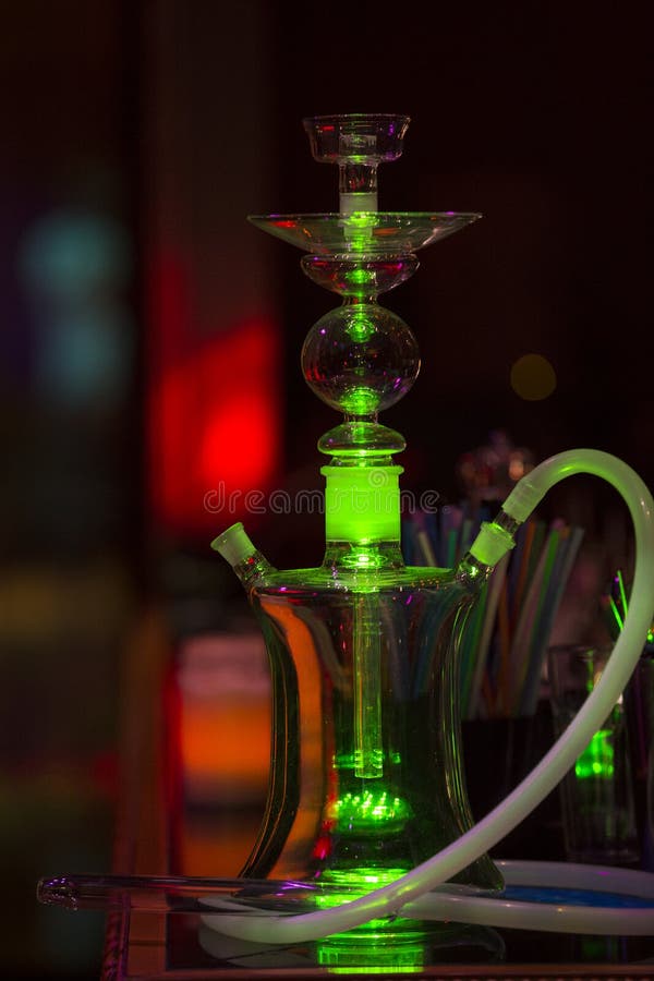 Hookah Smoke on Black Background. Stock Photo - Image of coal, exotic ...