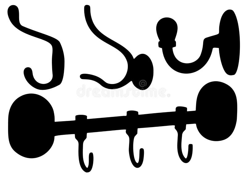 Clothes Hooks Stock Illustrations – 179 Clothes Hooks Stock ...