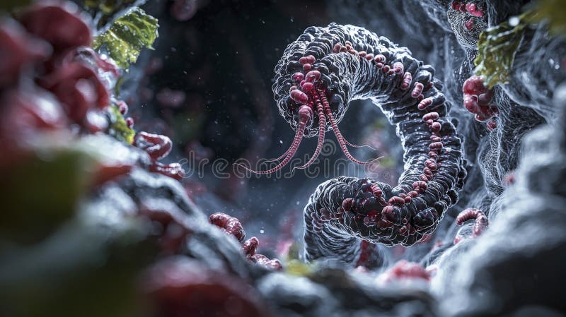 Hookworm Lifecycle Illustration Intestinal Environment Educational ...