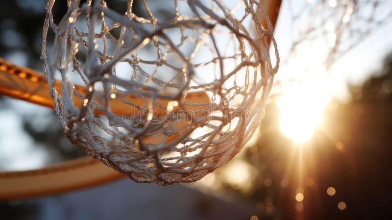 Hoop silver basketball stock illustration. Illustration of game - 372898268