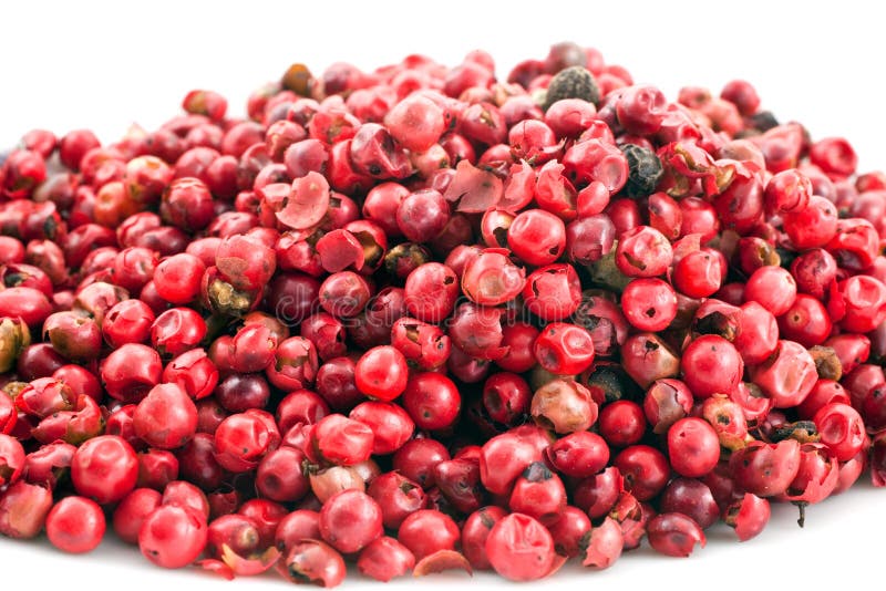 Hoop Van Roze Peper in Korrelsclose-up Stock Foto - Image of ...