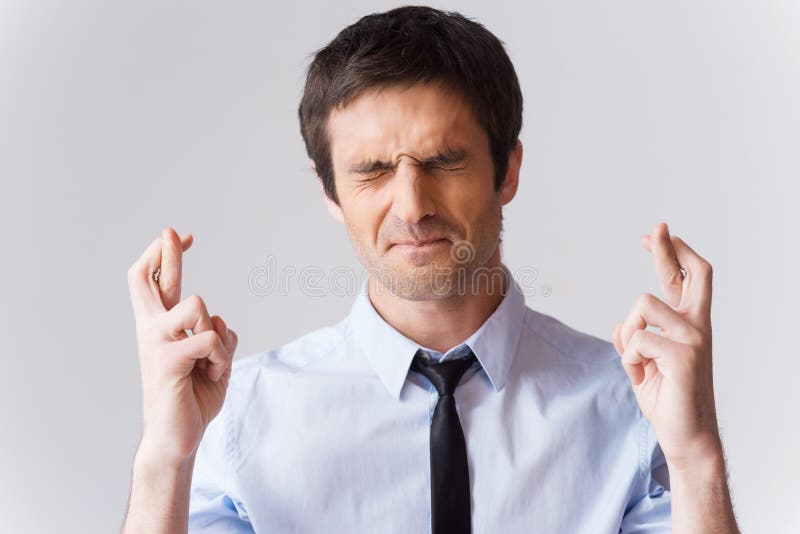 Hoopvol het voelen stock foto. Image of kaukasisch, volwassen - 42279224