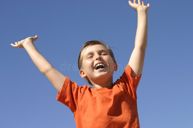 Hooray stock photo. Image of kids, excitement, christian - 223574