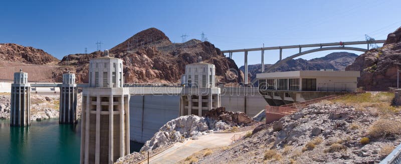 Hoover Dam stock photo. Image of construction, electric - 19176388