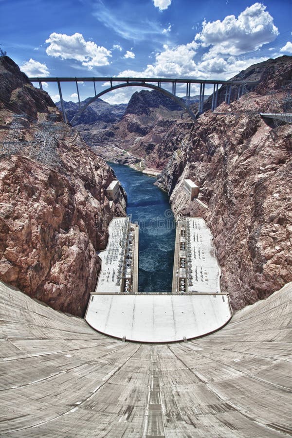Construction of New Hoover Dam Bridge Bypass Stock Photo - Image of ...