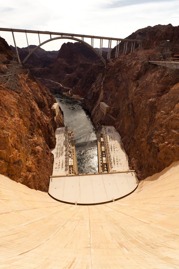 Construction of New Hoover Dam Bridge Bypass Stock Photo - Image of ...