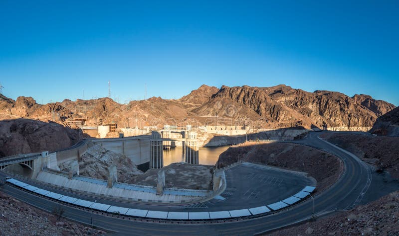Hoover Dam at Arizona - Nevada Border, USA Stock Image - Image of ...