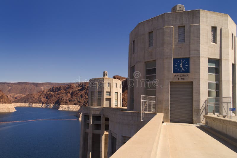 Arizona Time, Hoover Dam Nevada Stock Image - Image of high, colorado ...