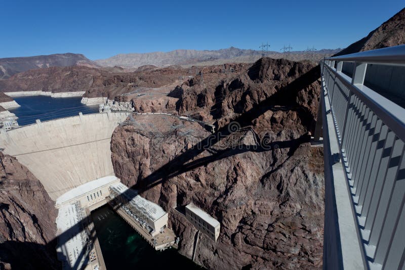Construction of New Hoover Dam Bridge Bypass Stock Photo - Image of ...