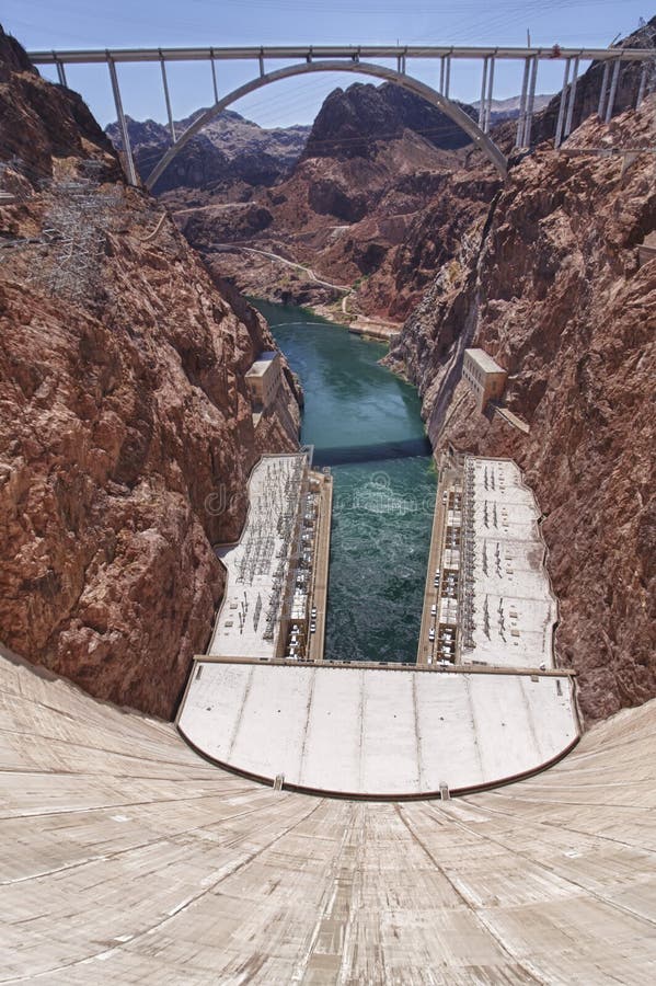 Hoover Dam Bypass Bridge stock image. Image of landmark - 18033121